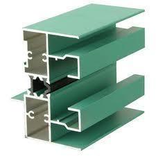 China Anodic Oxidation Aluminium Profile For Curtain Wall ROHS Certified for sale