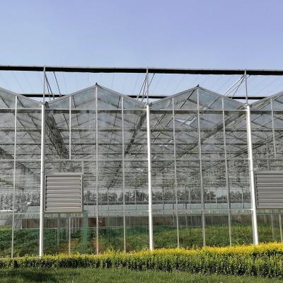 China Stable Structure Galvanized Steel Greenhouse Glass Window Frame Made In China for sale