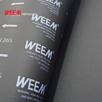 China WEEM 1126S SiC Y-Cloth Sanding Belts 1400mm x 55 Inch for Wood Panels, MDF & Metal Finishing for sale