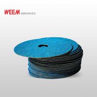 China WEEM 3216 Zirconia Alumina Fiber Disc 4-7 Inch for Weld Seam Blending and Deburring for sale