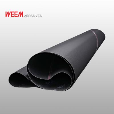 China WEEM 1129 Silicon Carbide Segmented Sanding Belt 1828-3300mm Width for MDF Panel Sanding for sale