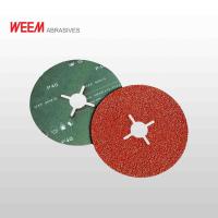 China WEEM 2216-04 7-Inch Resin Fiber Grinding Discs - 180mm x 22mm Aluminum Oxide Grit P24-P120 for sale