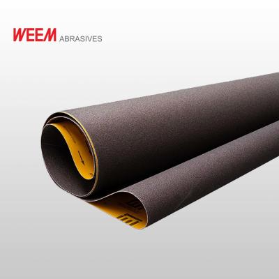 China WEEM 2118 Aluminum Oxide Polyester Cloth Abrasive 1400mm Width for Non-Ferrous Metal Sanding for sale