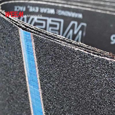 China WEEM 1126-21 8 Inch Floor Sanding Rolls 120 Grit with 25 Yard Length and Waterproof Polyester Backing for sale