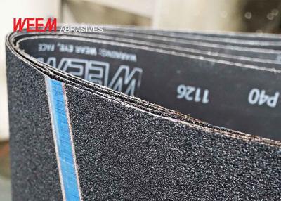 China WEEM 1126-13 Anti-Static Silicon Carbide Sanding Belts 250mm x 750mm Y Weight Polyester P24-P180 Grit for sale