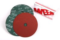 China WEEM 2216-01 100mm x 22mm Aluminum Oxide Sanding Discs P24-P120 Grit for Angle Grinders for sale