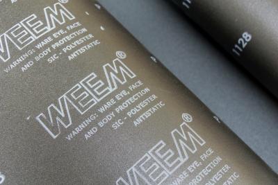 China WEEM 1128 Silicon Carbide Z-Weight Polyester Cloth Jumbo Roll - 1600mm Width for Wide Sanding Belt Conversion for sale