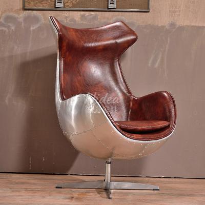 China Nidea #8870 Retro Industrial Loft Style Adjustable Height Egg Office Chair with Metal Legs for Home Office and Living Room for sale