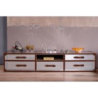 China Nidea #6802 Industrial Style 5-Drawer Aluminum TV Cabinet Designer Personality Metal Storage for Hotel & Living Room Manufactured Furniture for sale