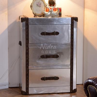 China Nidea #8615 Aluminum for Industrial Loft Style Handmade Durable Multifunction Living Room Cabinet Side Table for sale