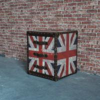China Nidea #8524 Vintage Leather Living Room Cabinet American Country-Style Retro Checkerboard Design Handmade Durable 3 Drawers Model for sale