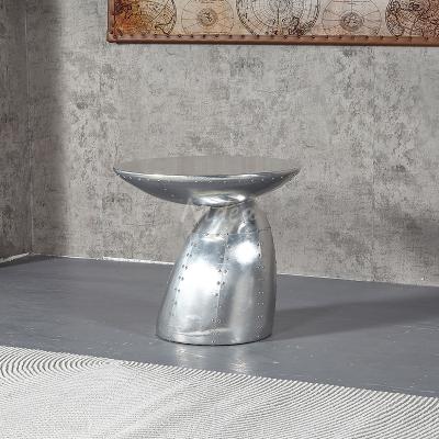 China Nidea #311 Aviator Retro Industrial Loft Style Aluminum Handmade Coffee Table with Chair for Living Room for sale