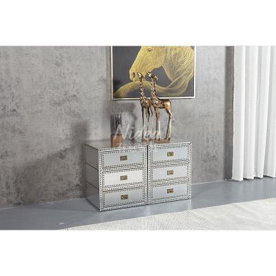 China Nidea #310 Industrial Aluminum Handmade Trunk Cabinet Coffee Table Customizable Living Room Villa Furniture for Indoor for sale