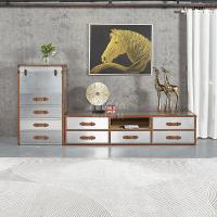 China Nidea #317 Aviator Retro Industrial Loft Style Vintage TV Stand Cabinet for Living Room Villas Unit for sale