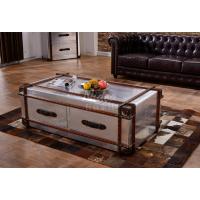 China Nidea #8616 Vintage Industrial Retro for Trunk Aluminum Handmade Durable  Lounge Coffee Table Living Room Home Furniture for sale