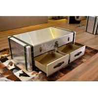 China Nidea #8655 Retro Industrial Loft Style Aluminum Multifunction Coffee Table Cabinet for Villas Living Room Unique Furniture for sale