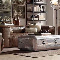 China Nidea #8670 Customize Industrial Blackhawk Aluminum Coffee Table Luxury Home Furniture Handmade Durable for sale