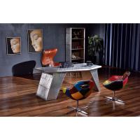 China Nidea #8310 intage Industrial Style Distressed Finish Aluminum Rivets Personalized Durable Rectangular Airplane Wing Desk for sale