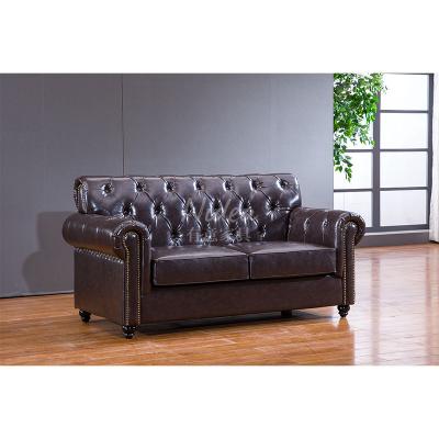 China Nidea #8945 American Genuine Leather Sofa Set Sponge Filled Luxury Furniture for Hotel and Villa Living Room for sale