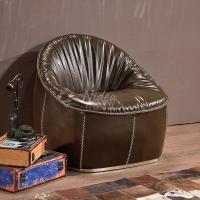 China American Vintage Genuine Leather Sector Sofa Sponge Filled Sofa Set for Living Room Hotel & Villa Use for sale