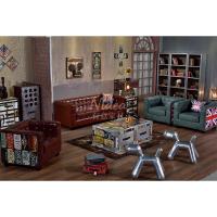 China Luxury Sofa Vintage Industrial Retro Aviator Sofa Cigar Bar Pub Club Studio Motorcycle Tuning Lounge Furniture Industrial Metal for sale