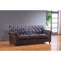 China American Genuine Leather Sofa Set Sponge Filled Luxury Furniture for Hotel and Villa Living Room for sale