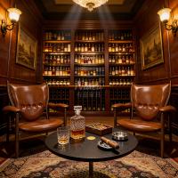 China Midcentury Luxury Solid Wood Chieftain Chair Classic Design Leather Lounge Chair Armchair Home Bar Club for sale