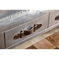 China Foshan Factory Retro Industrial Loft Style Aluminum Coffee Table for Living Room and Hotel Handmade Durable for sale