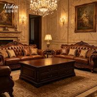 China Traditional Solid Wood Coffee Table with Drawers Classic Large Rectangular Living Room Center Table Luxury Wooden Storage for sale
