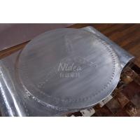 China Guangdong Nidea  Coffee Table Original Industrial Style Flat Table Personalized Aluminum Rivet Metal Watch-Shaped Design for sale