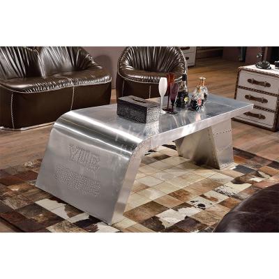 China High End Aluminum Antique Industrial Coffee Table with Handmade Durable Design for Living Room Furniture for sale