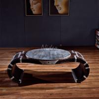 China Nidea Red Wine Cigar Bar Coffee Table Industrial Style Flat Durable Handmade Aluminum Rivet Metal Watch-Shaped Design for sale