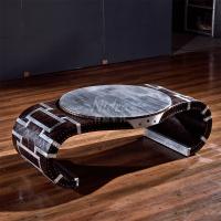 China Nidea Red Wine Cigar Bar Coffee Table Industrial Style Flat Durable Handmade Aluminum Rivet Metal Watch-Shaped Design for sale