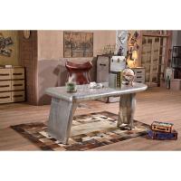 China Desk Vintage Aluminium Industrial Design Mid-Century Aviation Office Table Durable Commercial Customized for sale