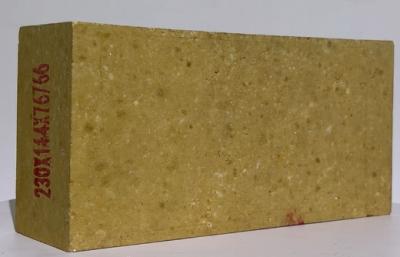 China Light Yellow High Alumina Refractory Brick with Ash 0.3% and High Porocity of 22% for sale
