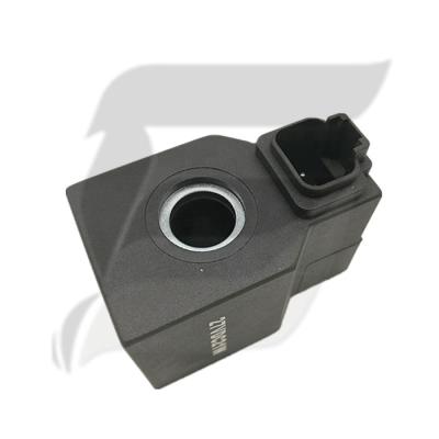 China 12V 24V Solenoid Valve Coil for Hyundai R225-7 R225-9 Excavator 39mm Height 13mm ID for sale