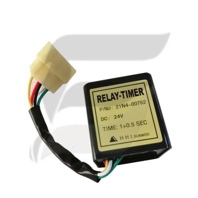 China 21N4-00762 Timer Relay Starter Relay for Hyundai Excavator R80-7 R210LC-7 R215LC-7 24V for sale