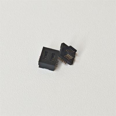 China Double Slot 0.8 Pitch btb Board-to-Board Connector 8Pin Male Female Block Combined Height 4.0mmH SMD Terminal PCBA for sale