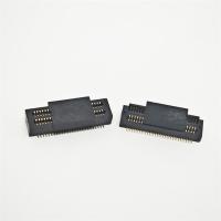China Double Slot 0.8 Pitch btb Board-to-Board Connector 50Pin Male Female Block Height 5.0mmH SMD Terminal Gold Plated for sale