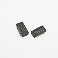 China Double Slot 0.8 Pitch btb Board-to-Board Connector 28Pin Male Female Block Height 5.5mmH SMD Terminal Gold Plated for sale
