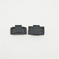 China Double Slot 0.8 Pitch btb Board-to-Board Connector 22Pin Male Female Block Height 6.0mmH SMD Terminal Gold Plated for sale