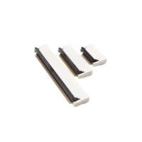 China FPC/FFC connector 0.5MM pitch front plug rear lock Flexible row socket height 2.0MM 4/12/40/60P for sale