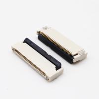 China FPC/FFC connector 0.5MM pitch front plug rear lock Flexible row socket height 2.0MM 4/12/40/60P for sale