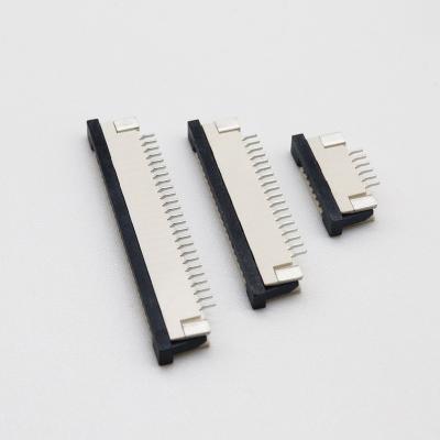 China 1.0mm Pitch 2.5H Pull Down 6P 10P 12P 24P 30P Pull Up FPC Connectors for sale