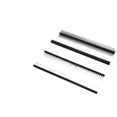 China 2.54 Pitch Single Double Row Pin Connector 180/90 Degree Vertical Horizontal Pogopin Socket Spring Thimble for PCB Application for sale
