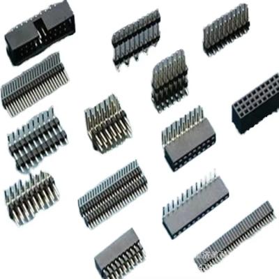 China Manufacturer's 90 Degree Bent Pin Header Female Header1.0~1.27~2.54 Pitch Single Row Double Board Board Mezzanine Connectors for sale