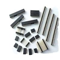 China Manufacturer's 90 Degree Bent Pin Header Female Header1.0~1.27~2.54 Pitch Single Row Double Board Board Mezzanine Connectors for sale