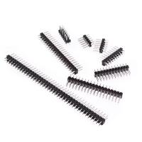 China Manufacturer's 90 Degree Bent Pin Header Female Header1.0~1.27~2.54 Pitch Single Row Double Board Board Mezzanine Connectors for sale