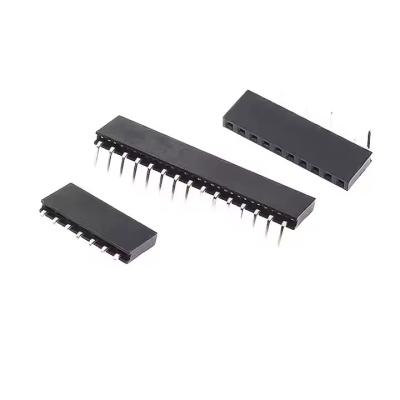 China Single Row 2.0 Bent Female Header 90 Degree Horizontal 2mm Electronic Board to Board Mezzanine Connectors 1*2P3P4P5P6P8P10P Pins for sale
