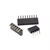 China Single Row 2.0 Bent Female Header 90 Degree Horizontal 2mm Electronic Board to Board Mezzanine Connectors 1*2P3P4P5P6P8P10P Pins for sale